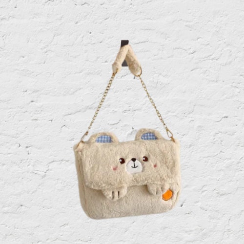 SUPER Adorable Animal Plush Bag Fox, Rabbit, Frog , Bear Bag Precious ...