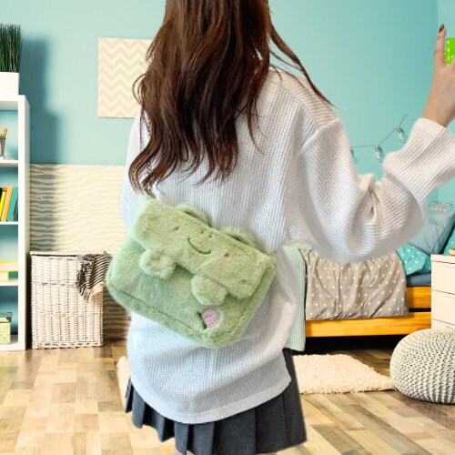 SUPER Adorable Animal Plush Bag Fox, Rabbit, Frog , Bear Bag Precious ...