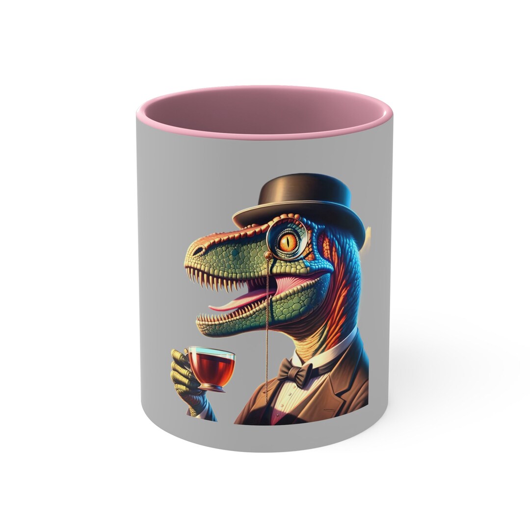 Velociraptor Sir Raptor Jurassic Funny Accent Coffee Mug, 11oz - Etsy