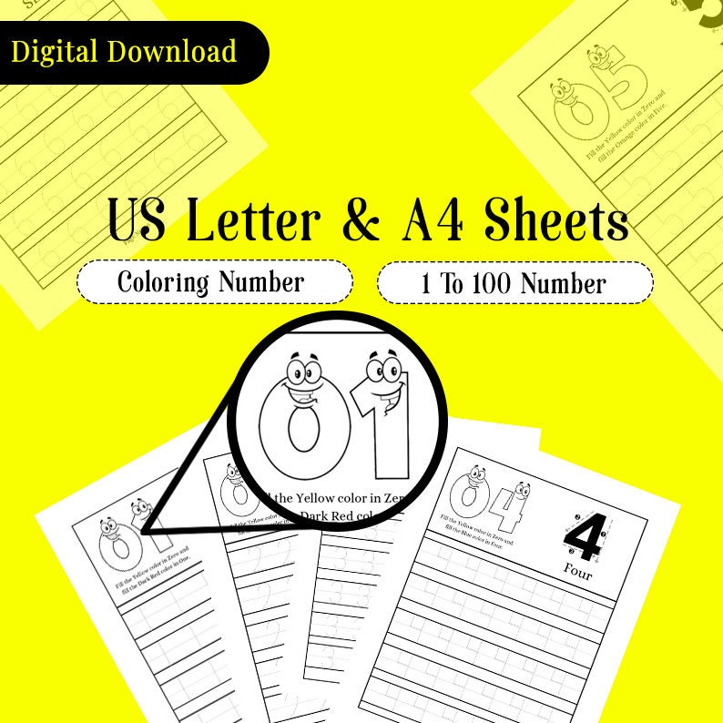 Alphabet & Number Tracing Sheet / Handwriting Practice / Number Tracing ...