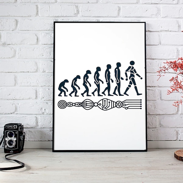 Human Evolution Poster - Etsy