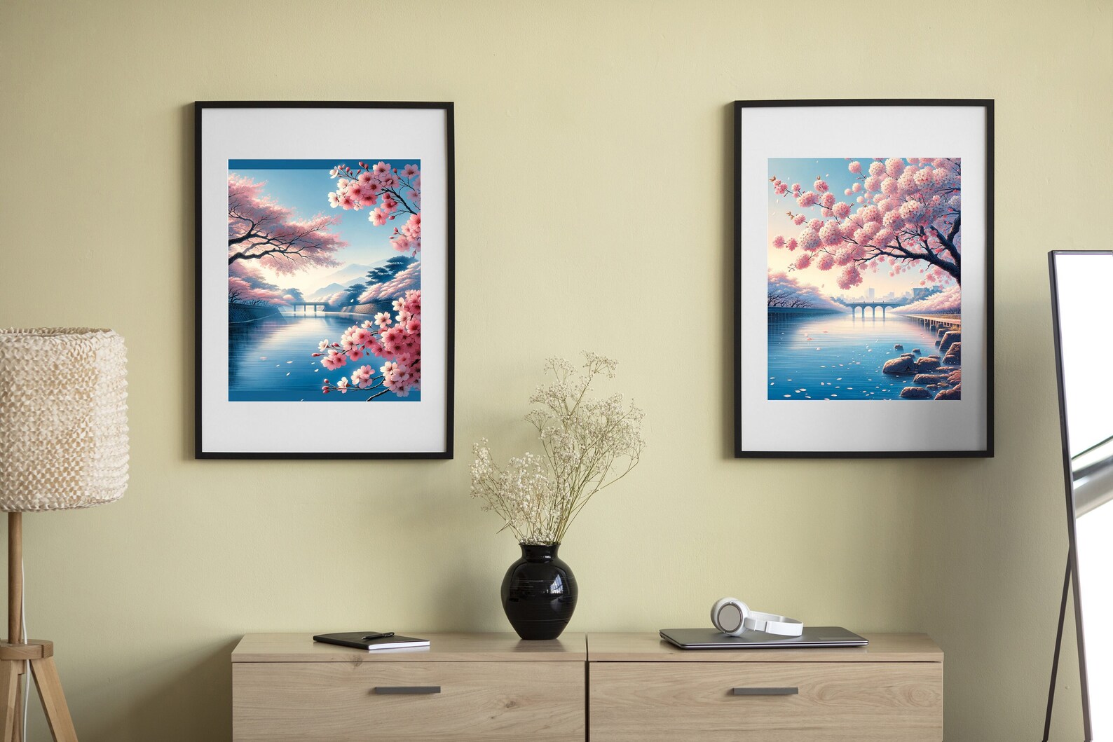 Spring Bloom - Cherry Blossoms Collection. Digital Art to Download - Etsy