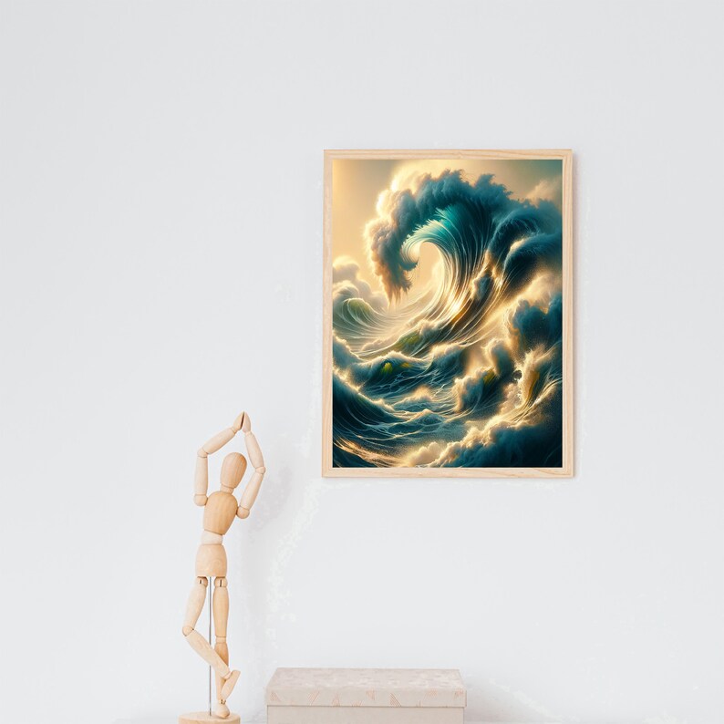 Rogue Wave - Power of the Ocean. Digital Art to Download - Etsy