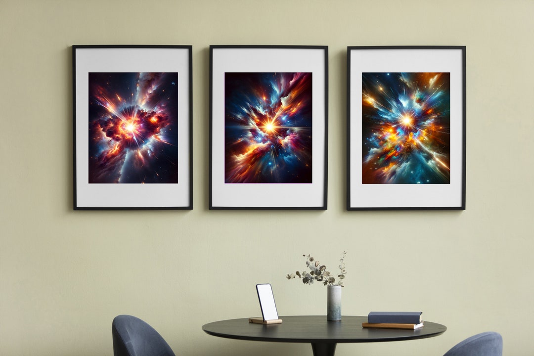 Cosmic Explosion 3 Posters: Supernova Collection - Etsy