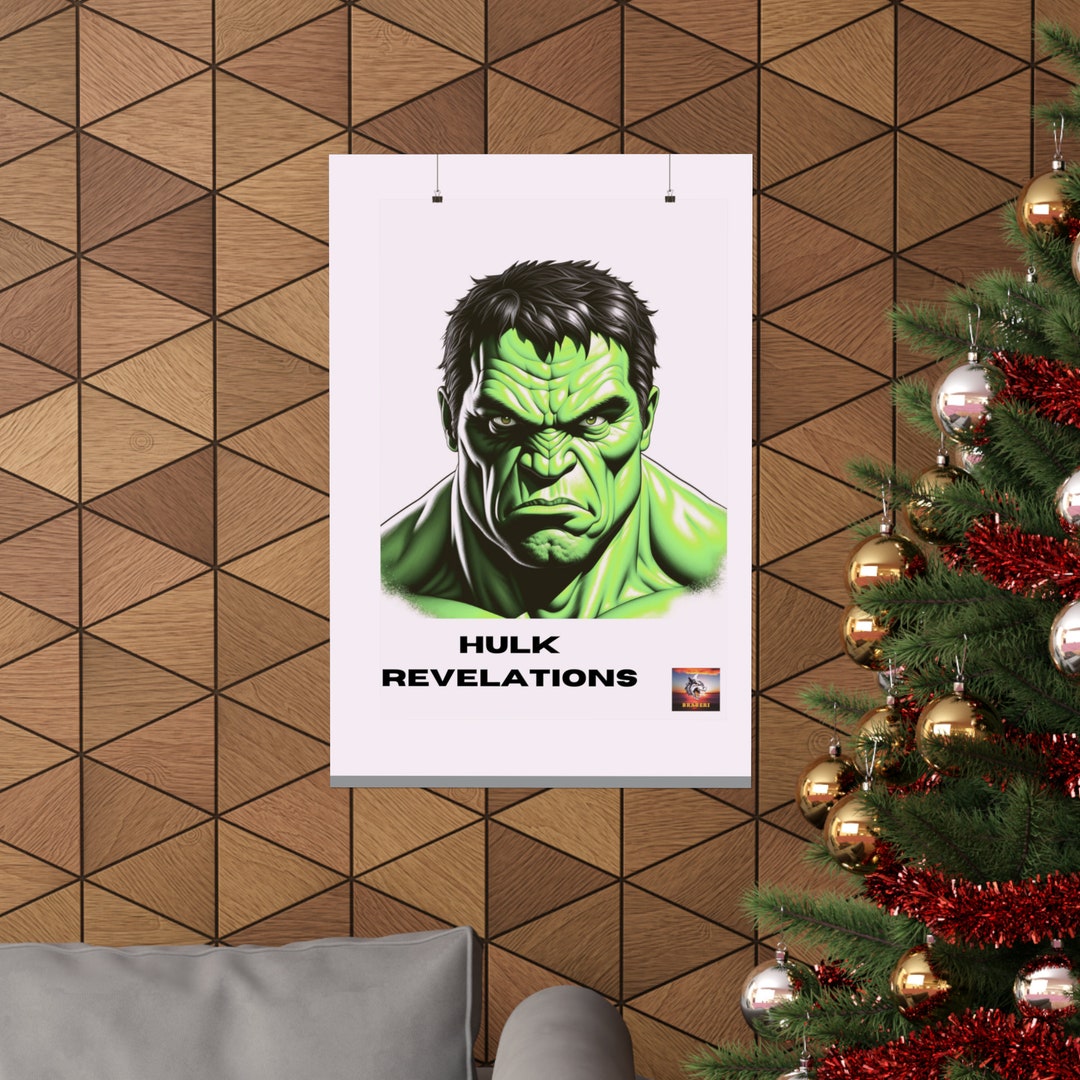 HULK Unleashes His Power, Vertical POSTER That Captures the Strength ...