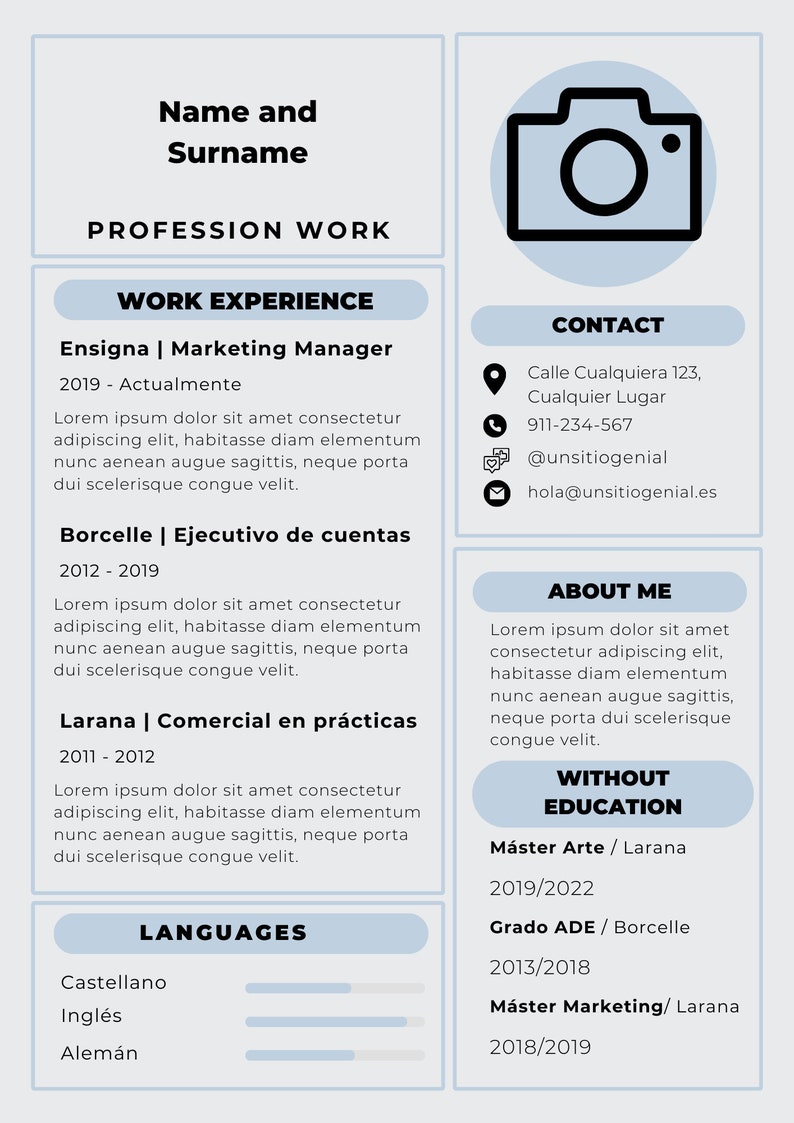 MODERN Comprehensive Resume Template Elevate Your Professional Profile ...