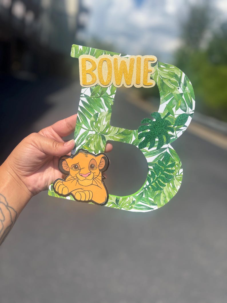 Nala Lion King Decorative Letters Lion King Birthday Decorations for ...