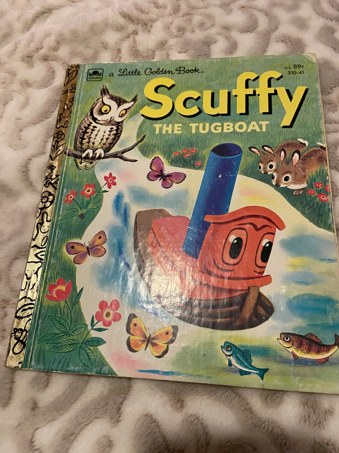 A Little Golden Books "scuffy the Tugboat" & Tawny Scrawny Lion" 1970s ...
