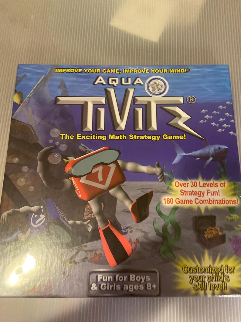 Aqua Tivitz the Exciting Math Strategy Game SAS Games Improve Your Game ...