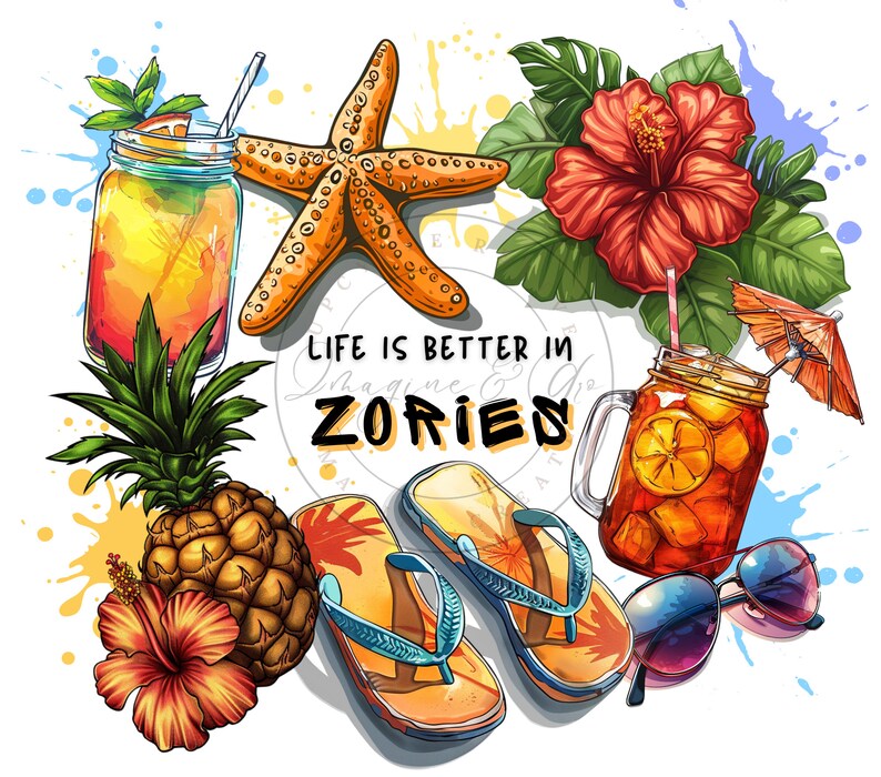 Life is Better in Zories Digital Sublimation Design for 20oz Skinny ...