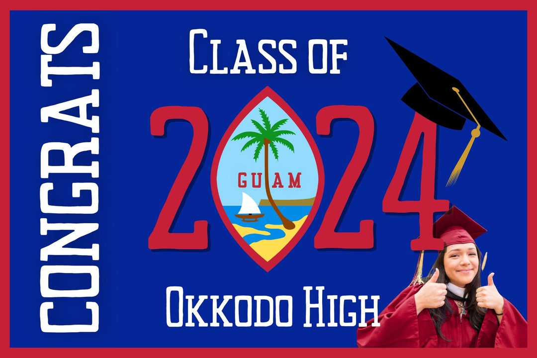 Guam Flag Design Canva Template | Template Class of 2024 | Guam ...