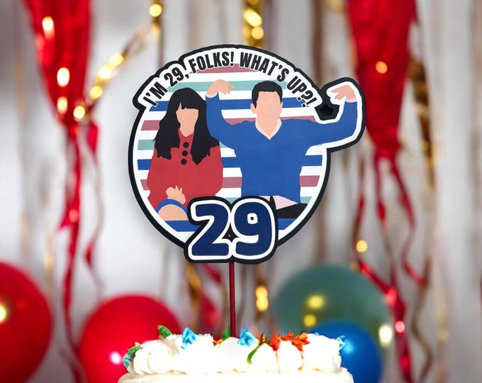 29 Birthday | Cake Topper | 29th Birthday | Layered Cake Topper ...