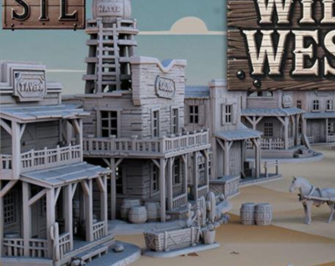 Printable Wild West Town STL Files: 28mm Frontier Terrain for Dnd PART ...