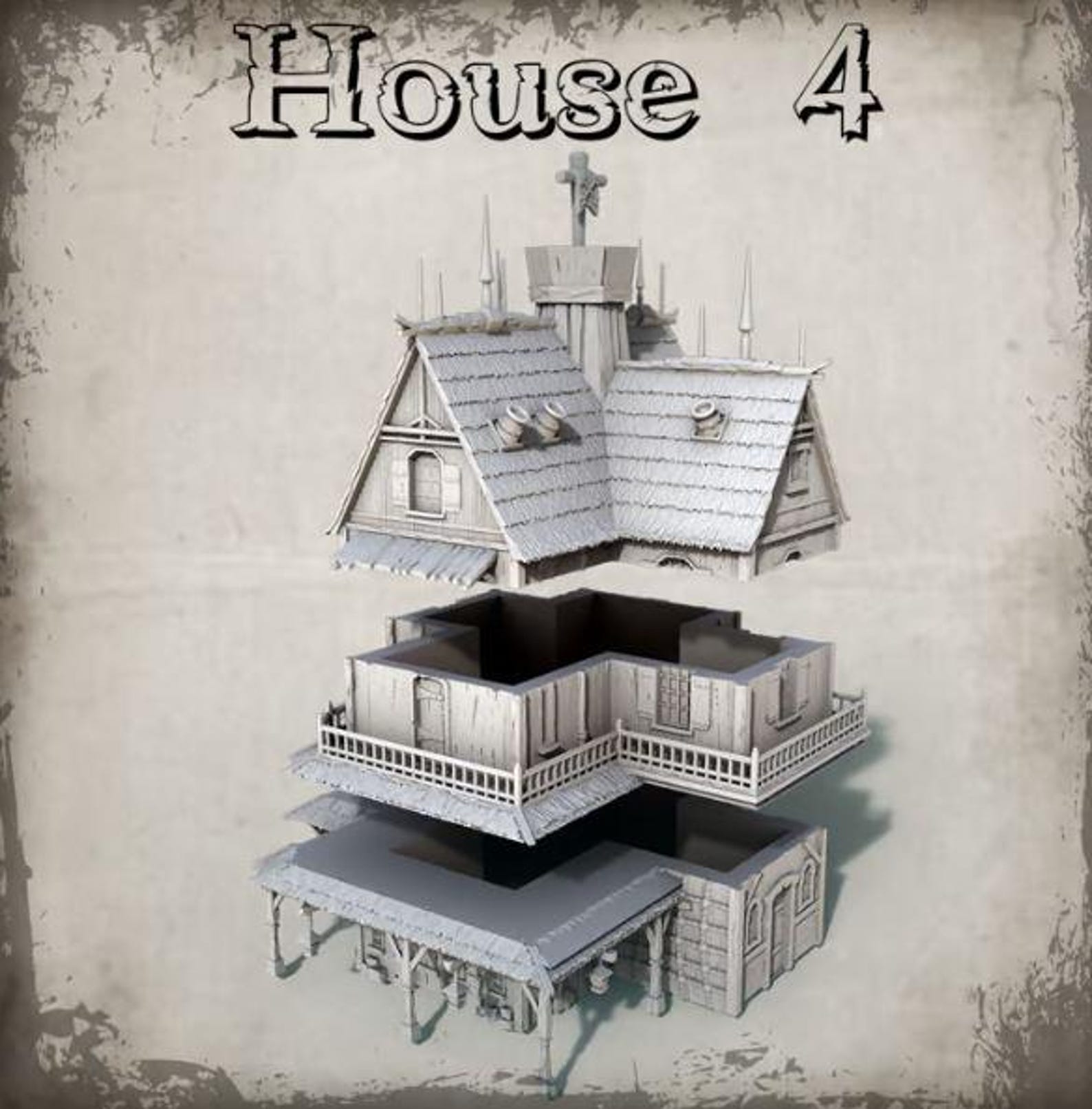 Pirate Tabletop RPG Terrain - Pirate Town - Dungeons and Dragons ...