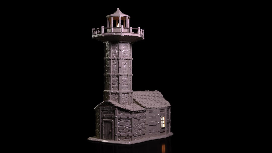 3D Printed Lighthouse Tavern and Keeper’s Tower | Tabletop RPG Terrain ...