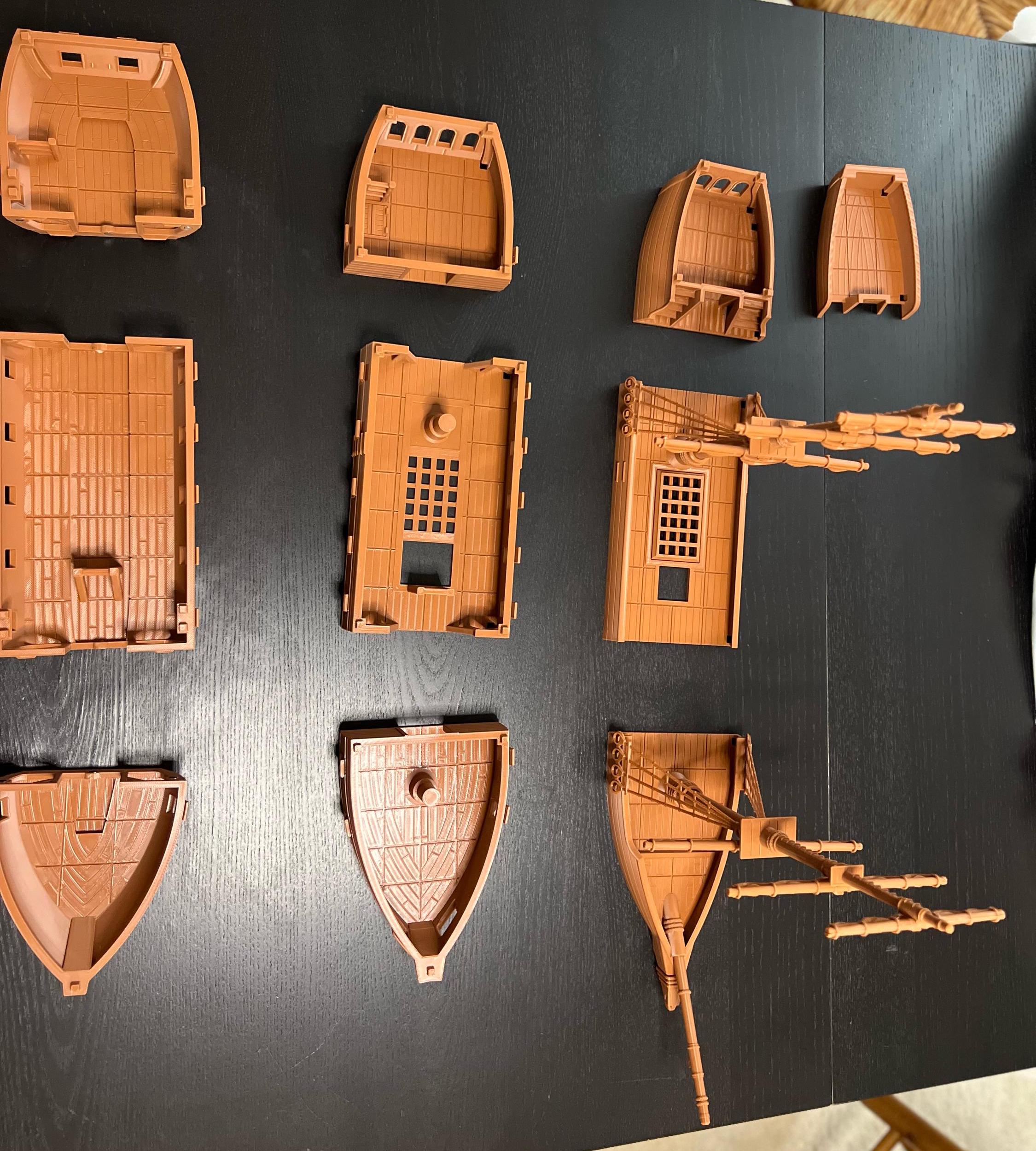 Magnetic Modular Pirate Ship: 3D Printed Dnd Tabletop Model - Etsy
