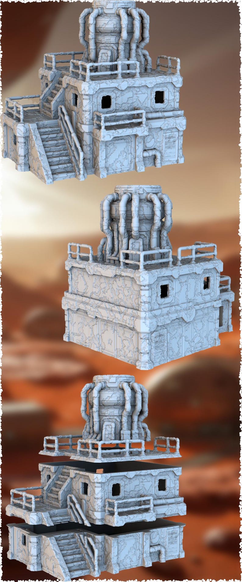 Modular Sci-fi Base Terrain – Part 2 | 28mm STL Files (digital Download ...