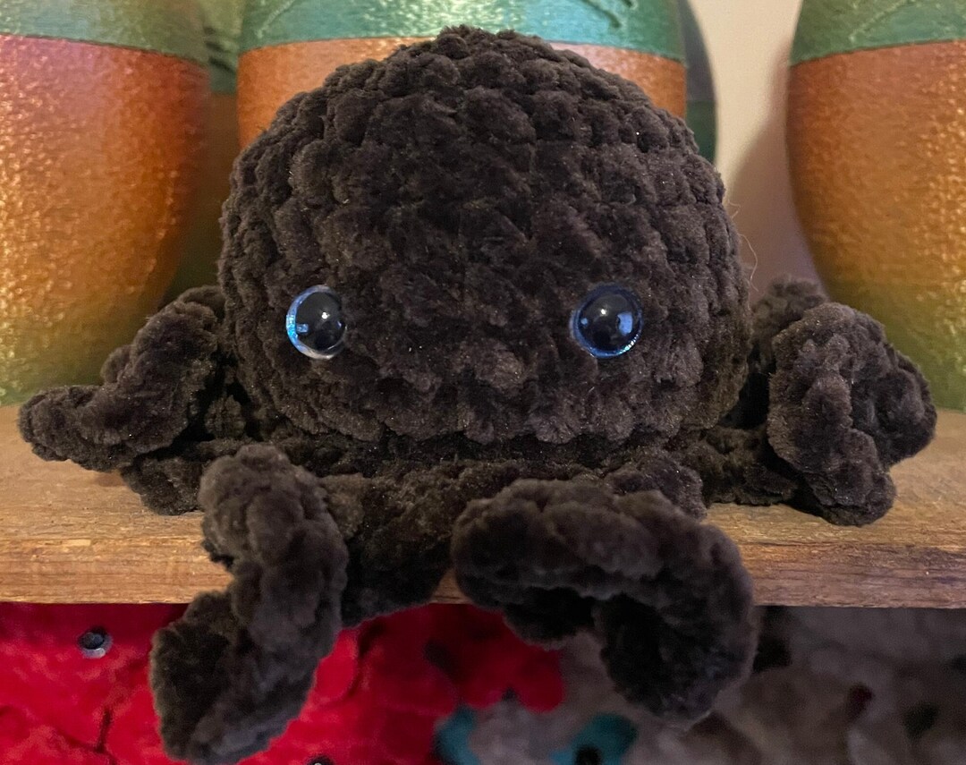 Chocolate Brown Crochet Mini Octopus Plushie Handmade Gifts - Etsy