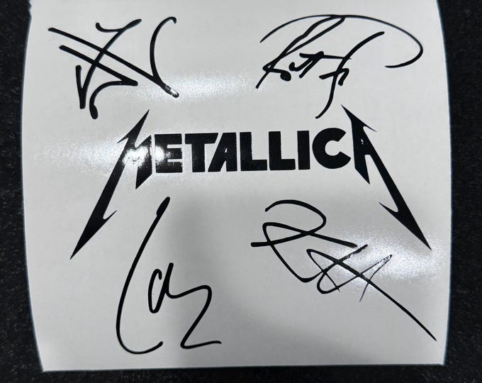 Metallica Vinyl Sticker - Etsy