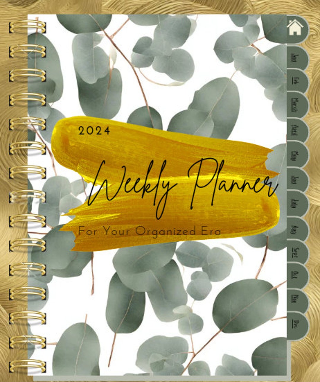 Eucalyptus Digital Weekly Planner - Dated Weekly Planner, 2024 Digital ...