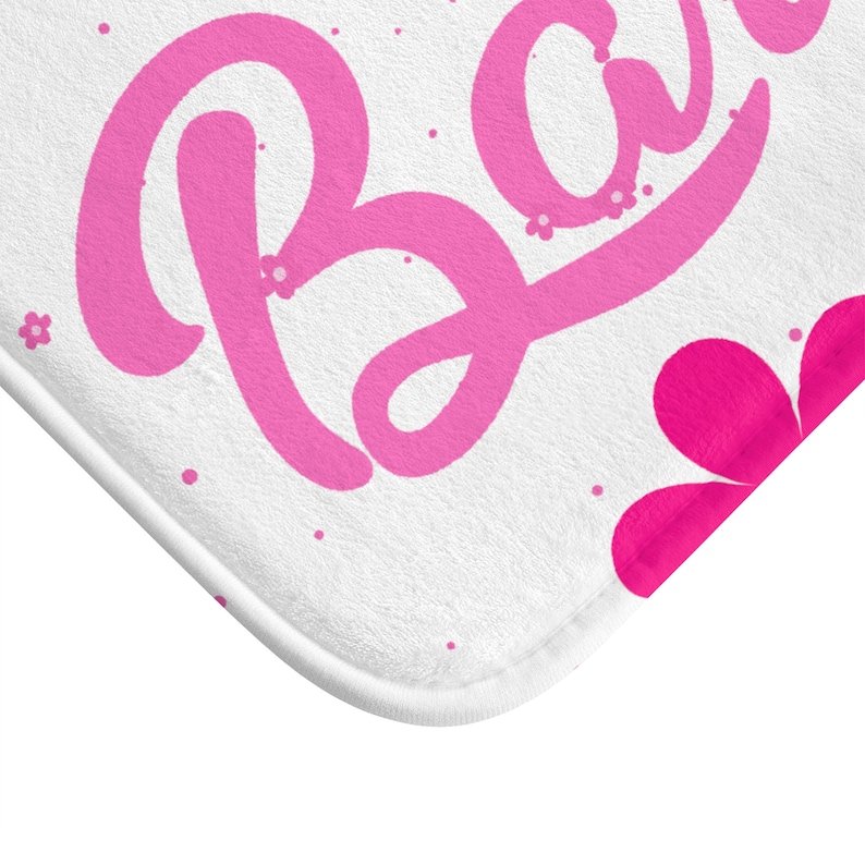 Girly Pink Barbie Bathroom Mat Barbie Bathroom Decor Barbie Bathroom ...