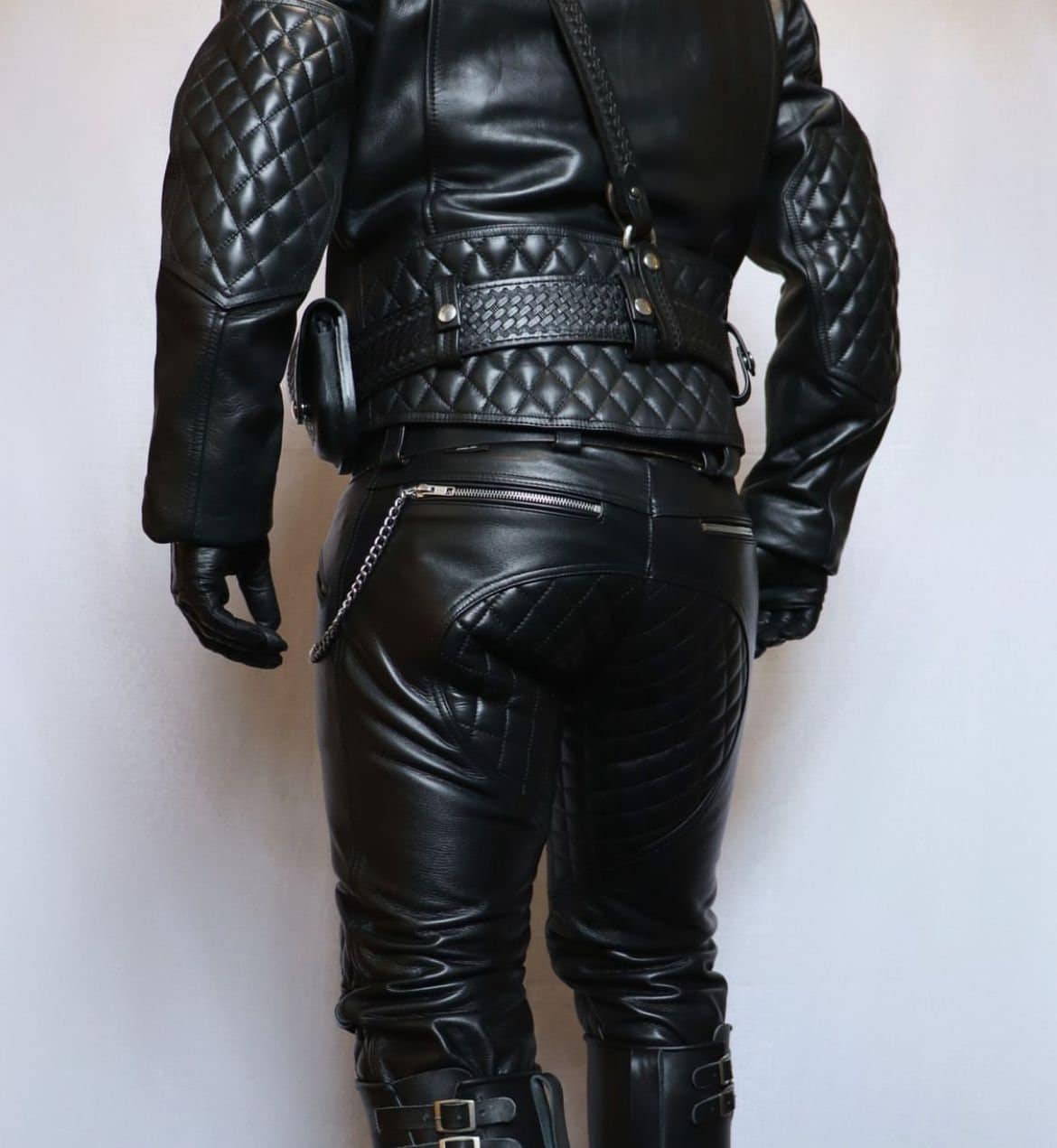 Men's Leather Pants. Custom Made Leather Pant, Back Padded Saddle , Men ...