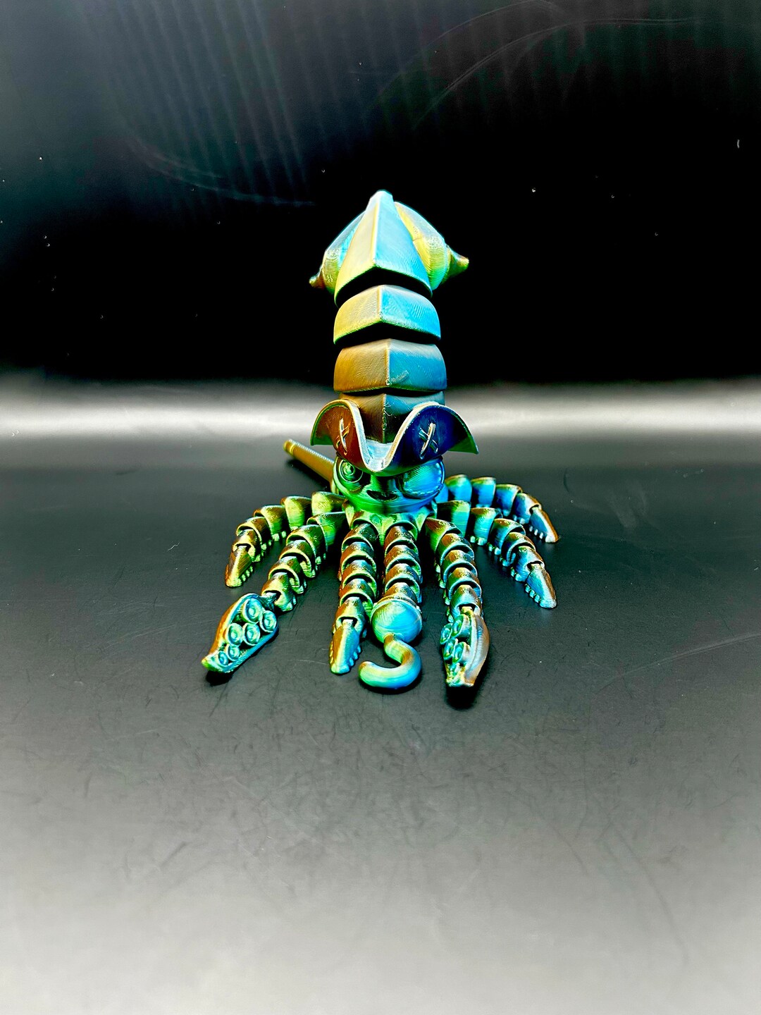 Pirate Squid 3d Printed Articulated Fidget Toy - Etsy