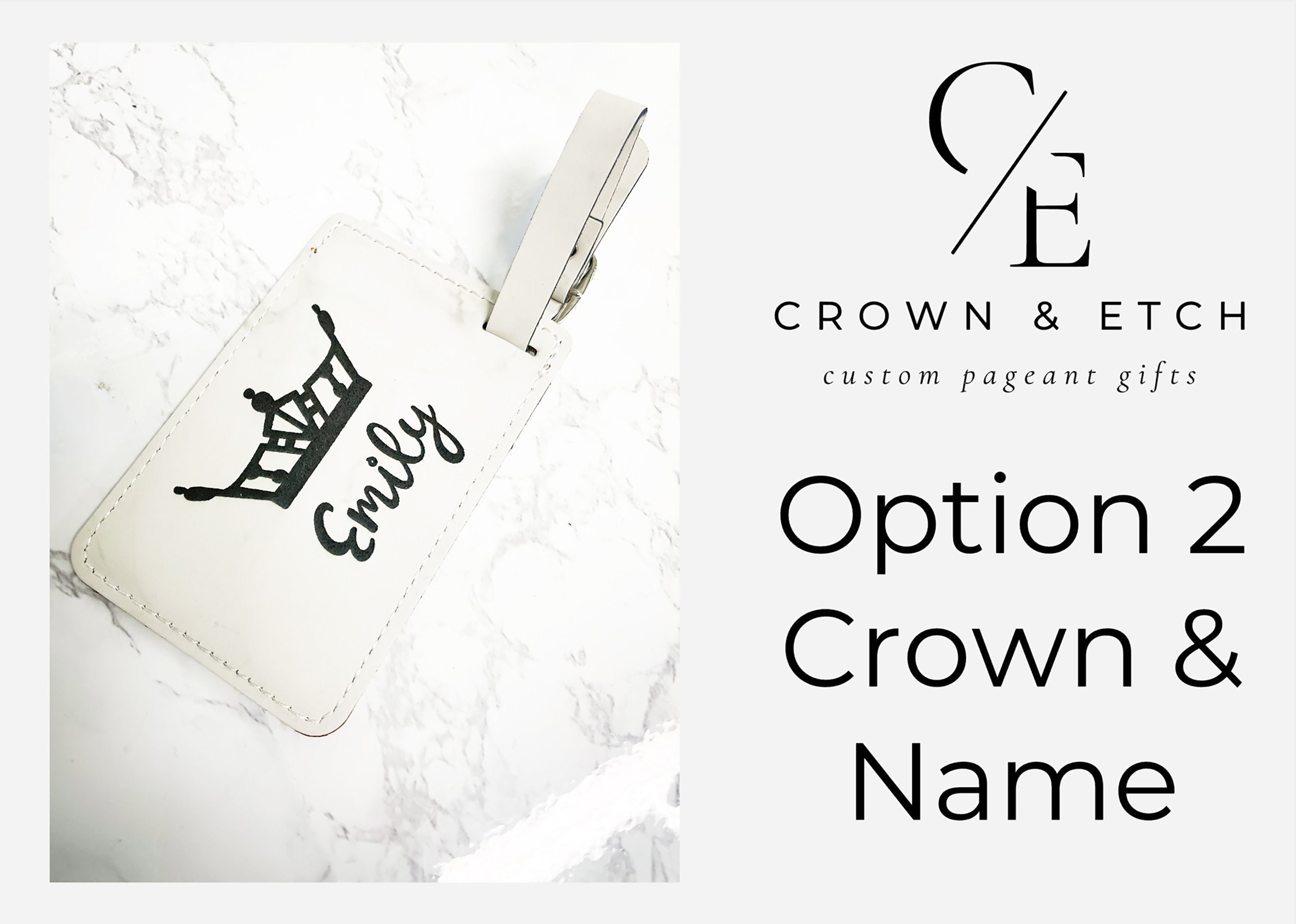 Personalized Pageant Luggage Tag MAO Luggage Tag Laser Engraved ...