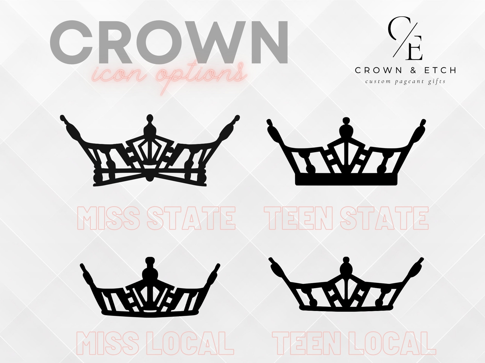 Magnetic Miss America Rhinestone Name Badge Bling Name Tag MAO Local ...