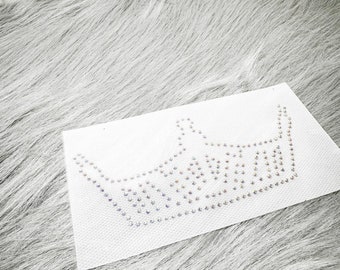 MAO State Titleholder Rhinestone Crown Transfer Rhinestone Transfer ...