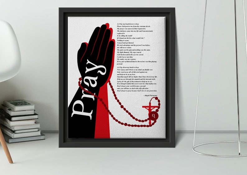 Pray Poem Digital Wall Art - Etsy