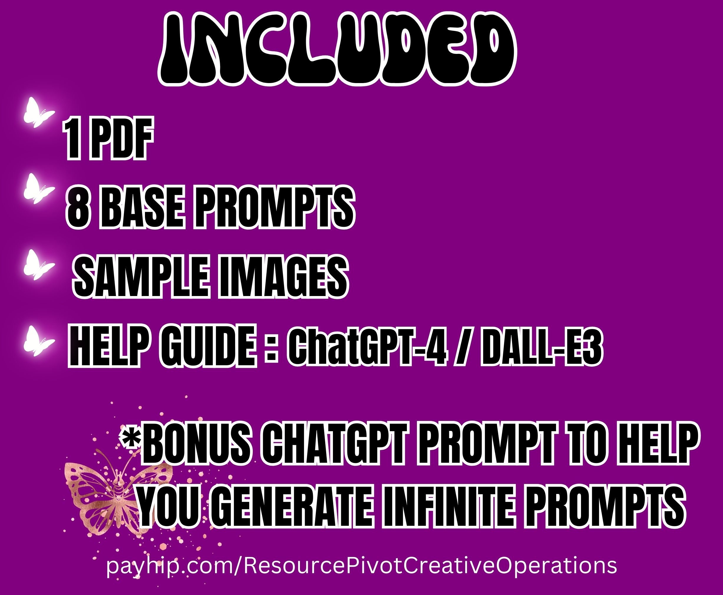 Chatgpt V4 and DALL-E3 Ai Art Prompt Guide Create Unlimited Prompts ...