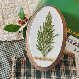 Framed Pressed Evergreen Canvas Art: Botanical Christmas Wall Decor - Etsy