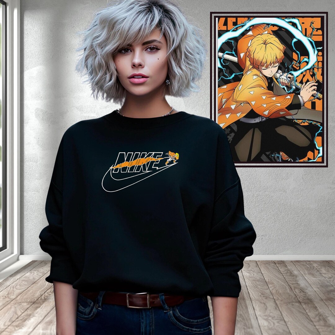 Demon Slayer, Inosuke Character Embroidered Crewneck Sweatshirt, Anime ...