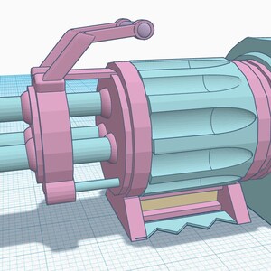 Jinx Pow Pow Cosplay Prop Stl Files 3d Printing Cosplay Blue Print - Etsy
