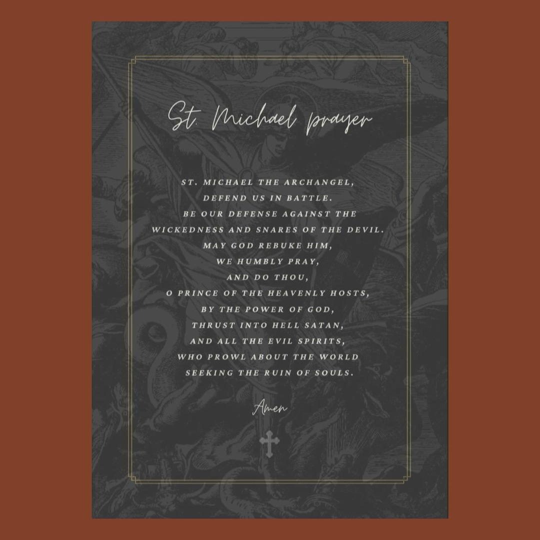 St.michael Prayer Card (digital) - Etsy