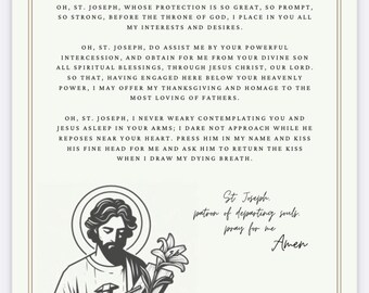 Printable Prayer to St. Joseph for Selling Your House Fast – Digital ...