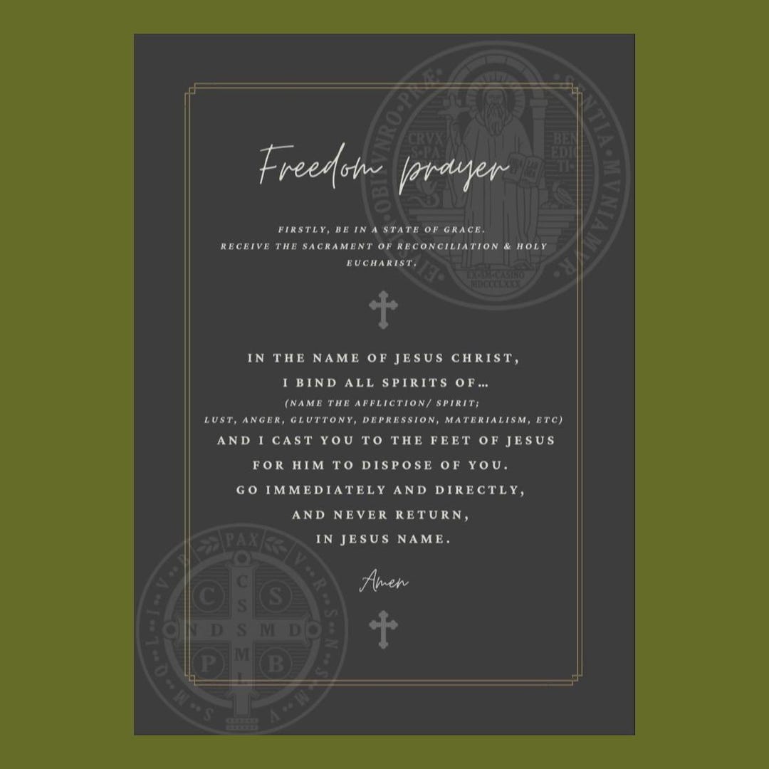 Freedom Prayer Card (digital) - Etsy