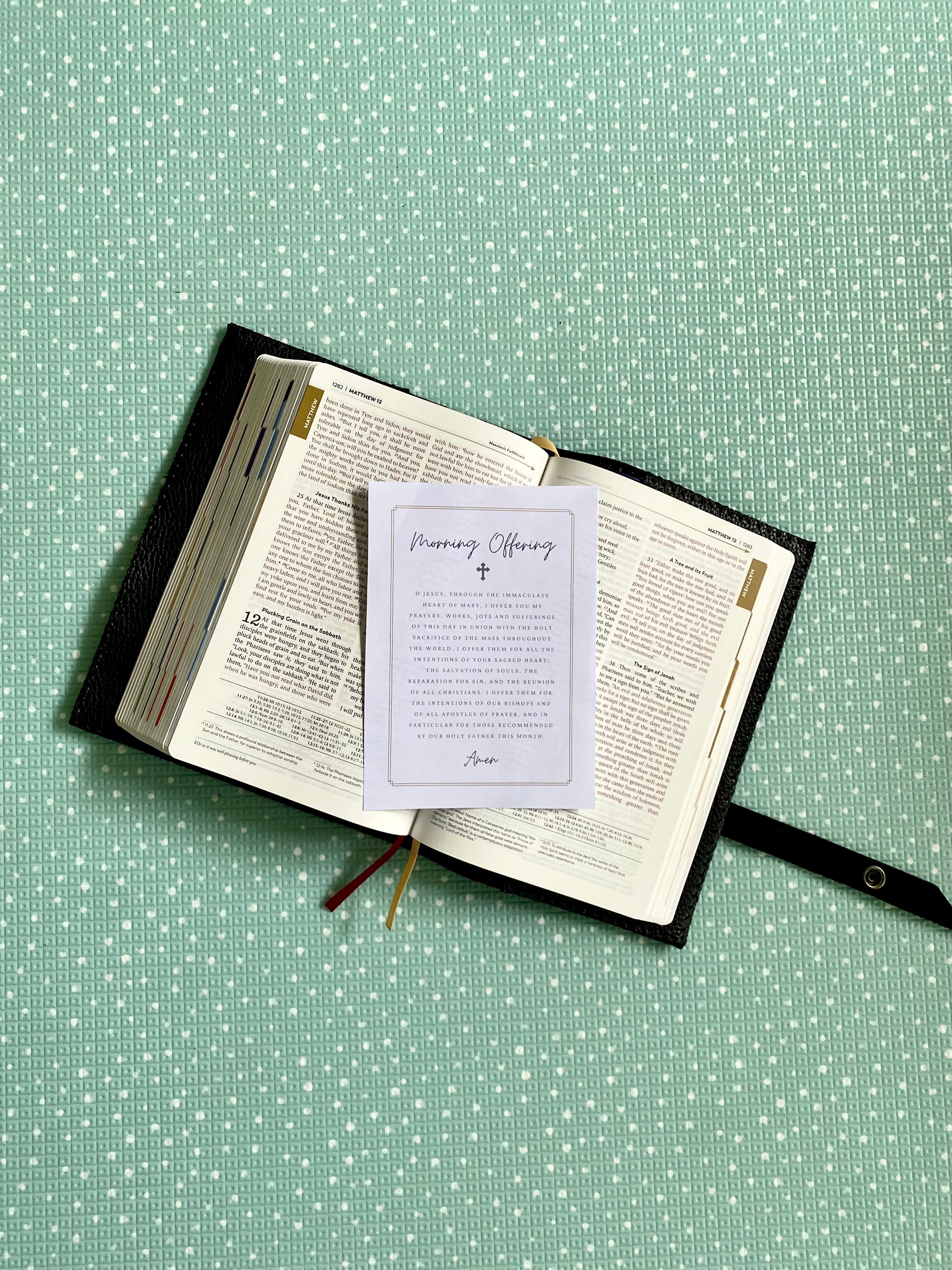 Morning Offering Prayer Card (digital) - Etsy