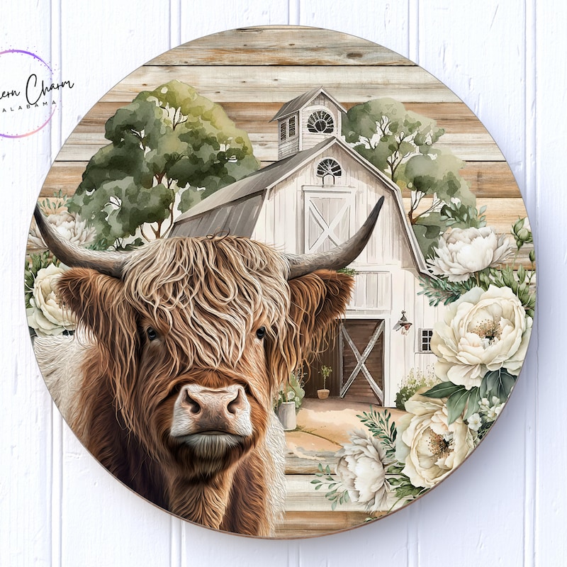 Cow Signs for Wreaths - Etsy