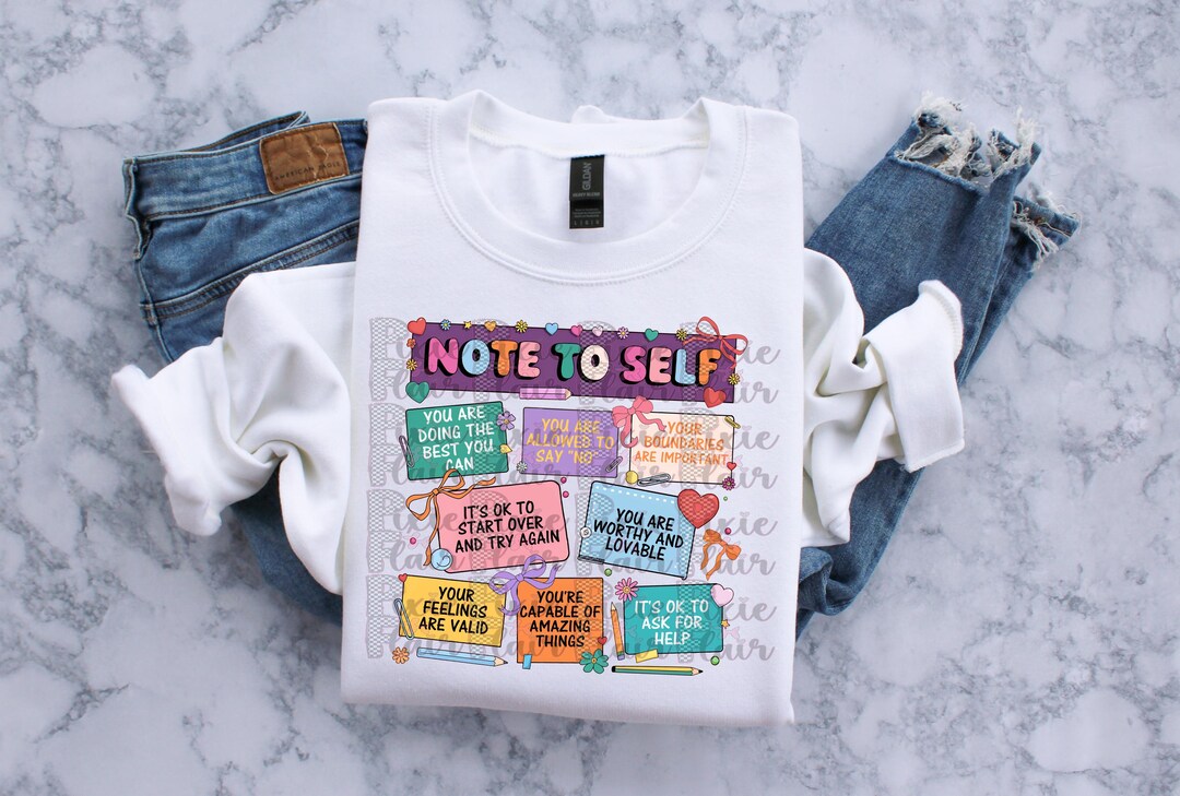 Mental Health, Note to Self, Png - Etsy