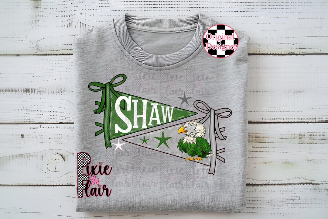 Shaw Eagles, Pennant, School Spirit, Team Spirit, Mascot, Png - Etsy