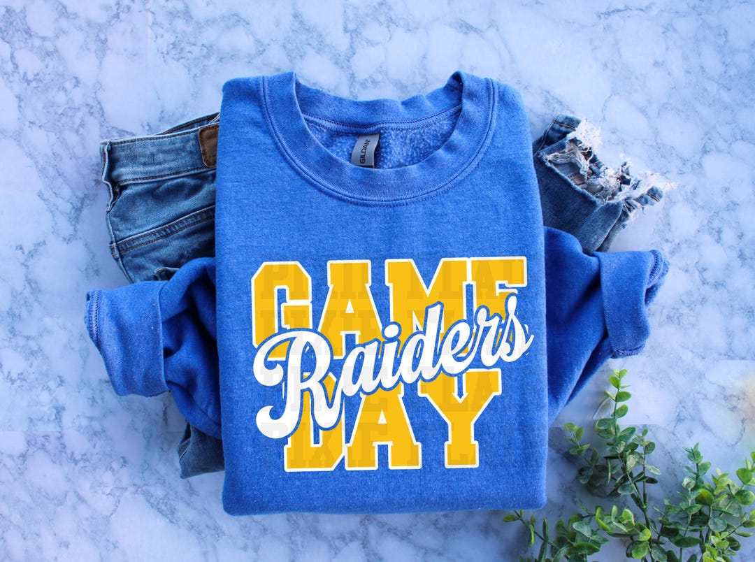Game Day Raiders Yellow White Png - Etsy