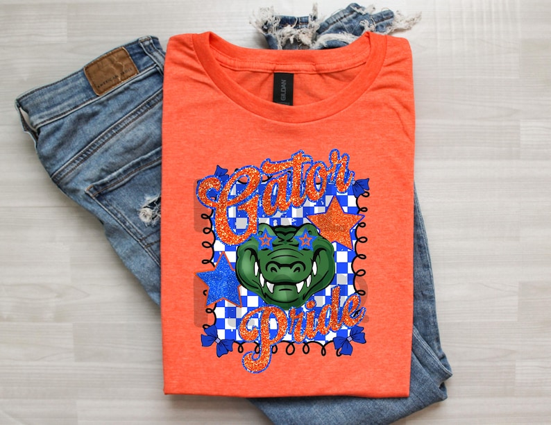 Gator Pride Orange Blue, Png Only - Etsy