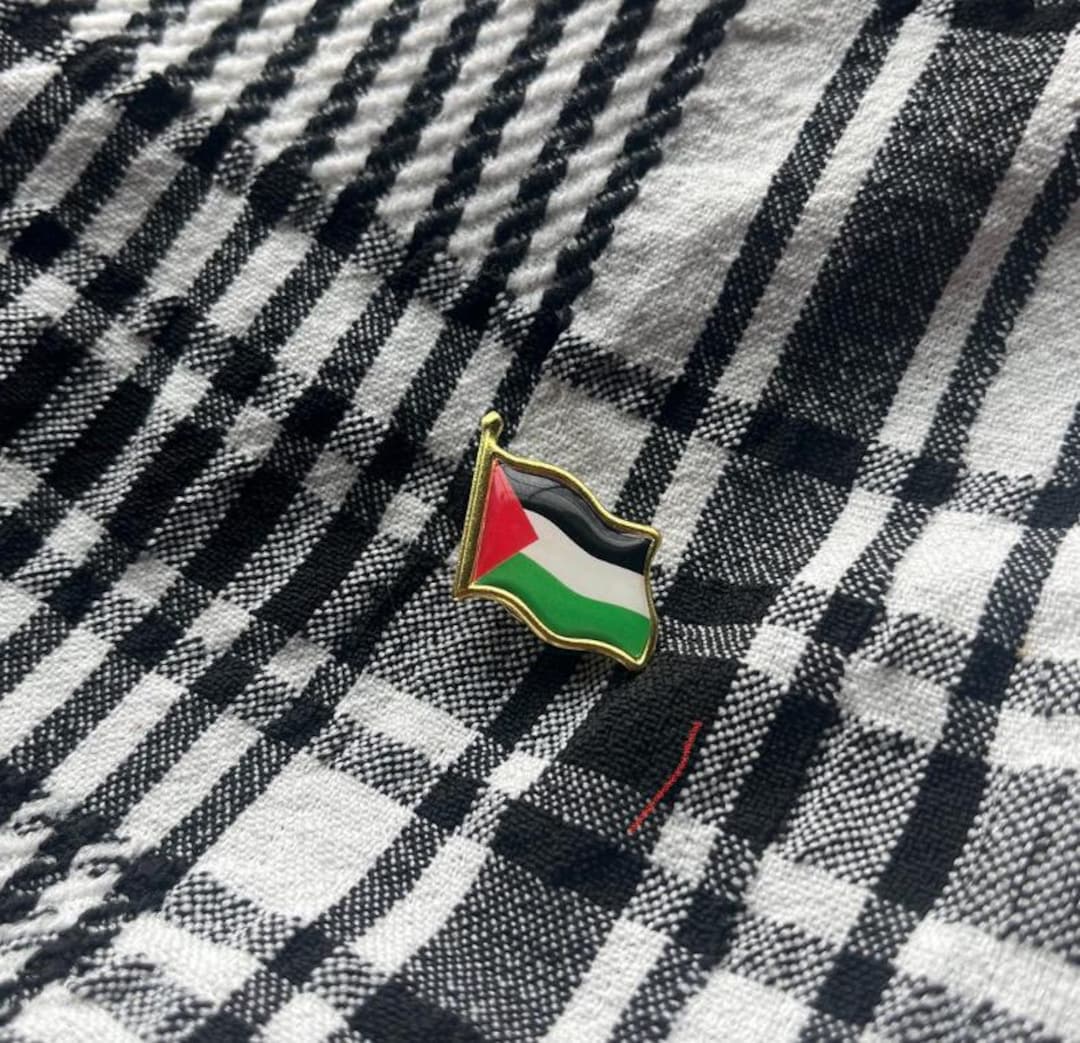 Palestinian Flag Pin Country Flag Metal Brooch Badge for Clothes Bag ...
