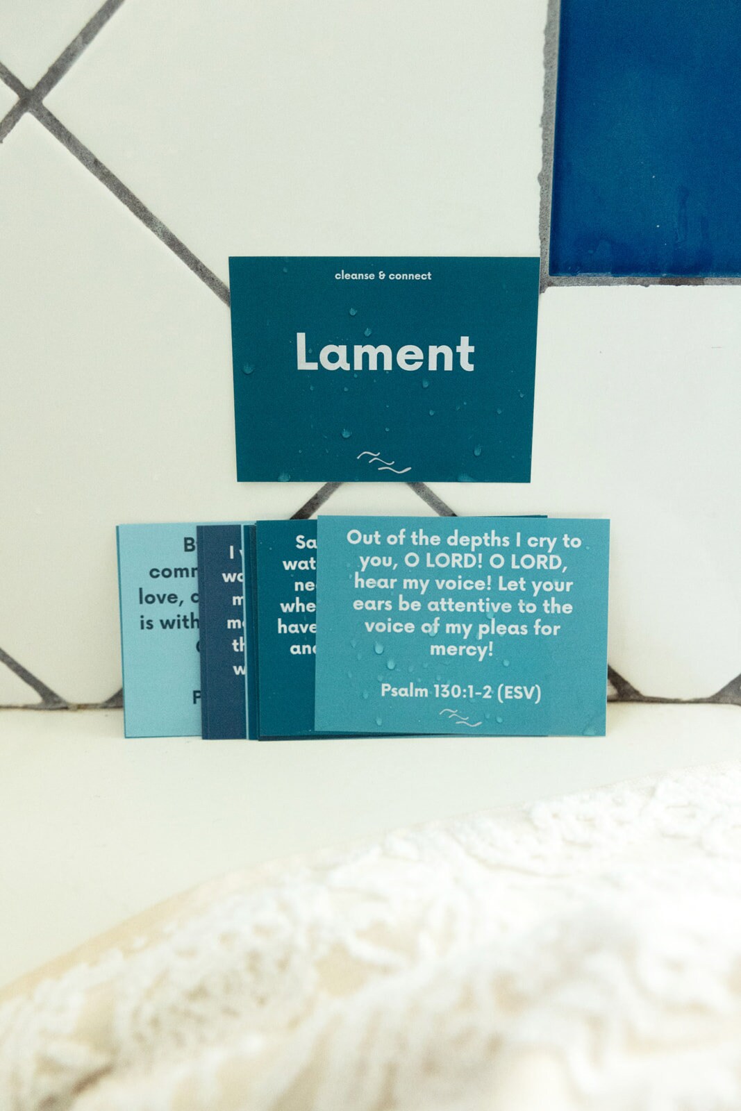 Lament- Shower Bible Verse Card Pack - Etsy