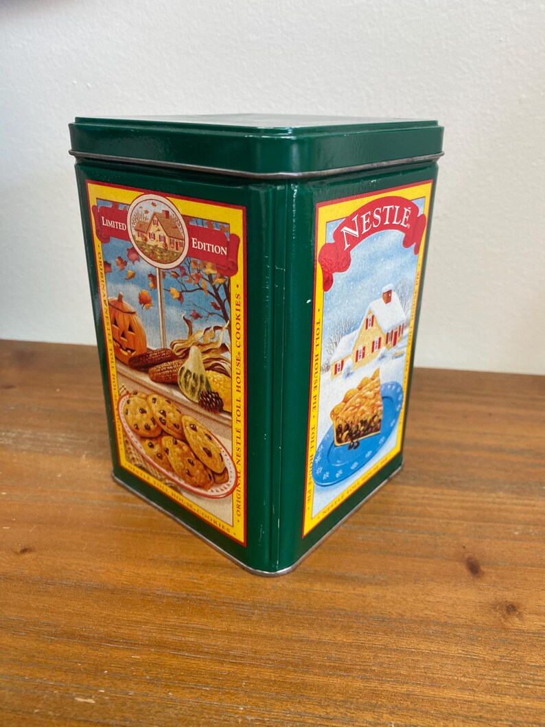 Vintage Nestle Toll House Cookie Tin, Four Seasons Limited Edition ...