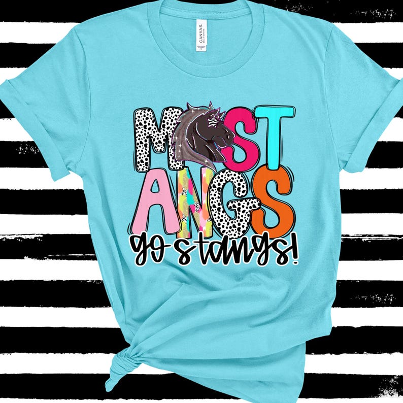 Mustangs Mascot PNG Digital Download File - Etsy