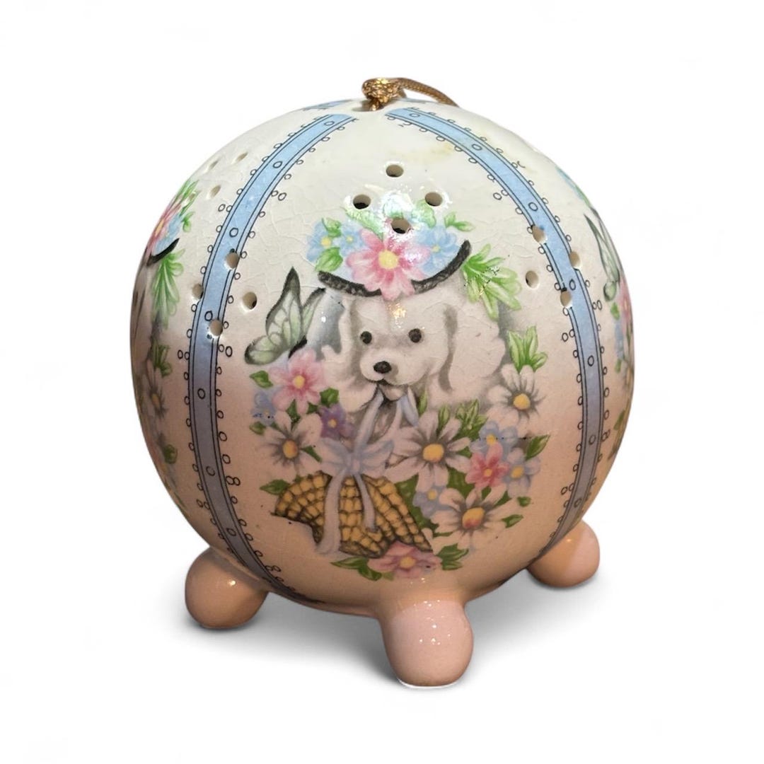 Vintage Ceramic Pomander, Also Known as a Potpourri Holder or Fragrance ...