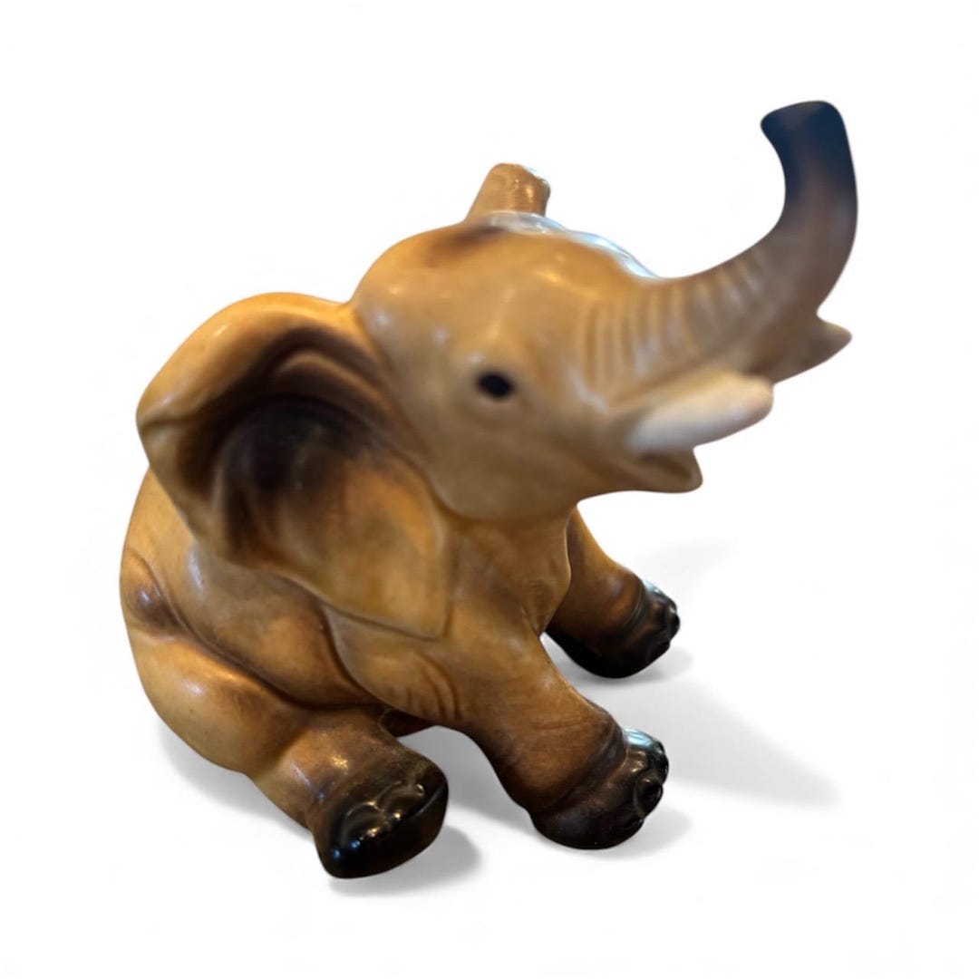 Vintage Lefton Porcelain Elephant Figurine1950s - Etsy